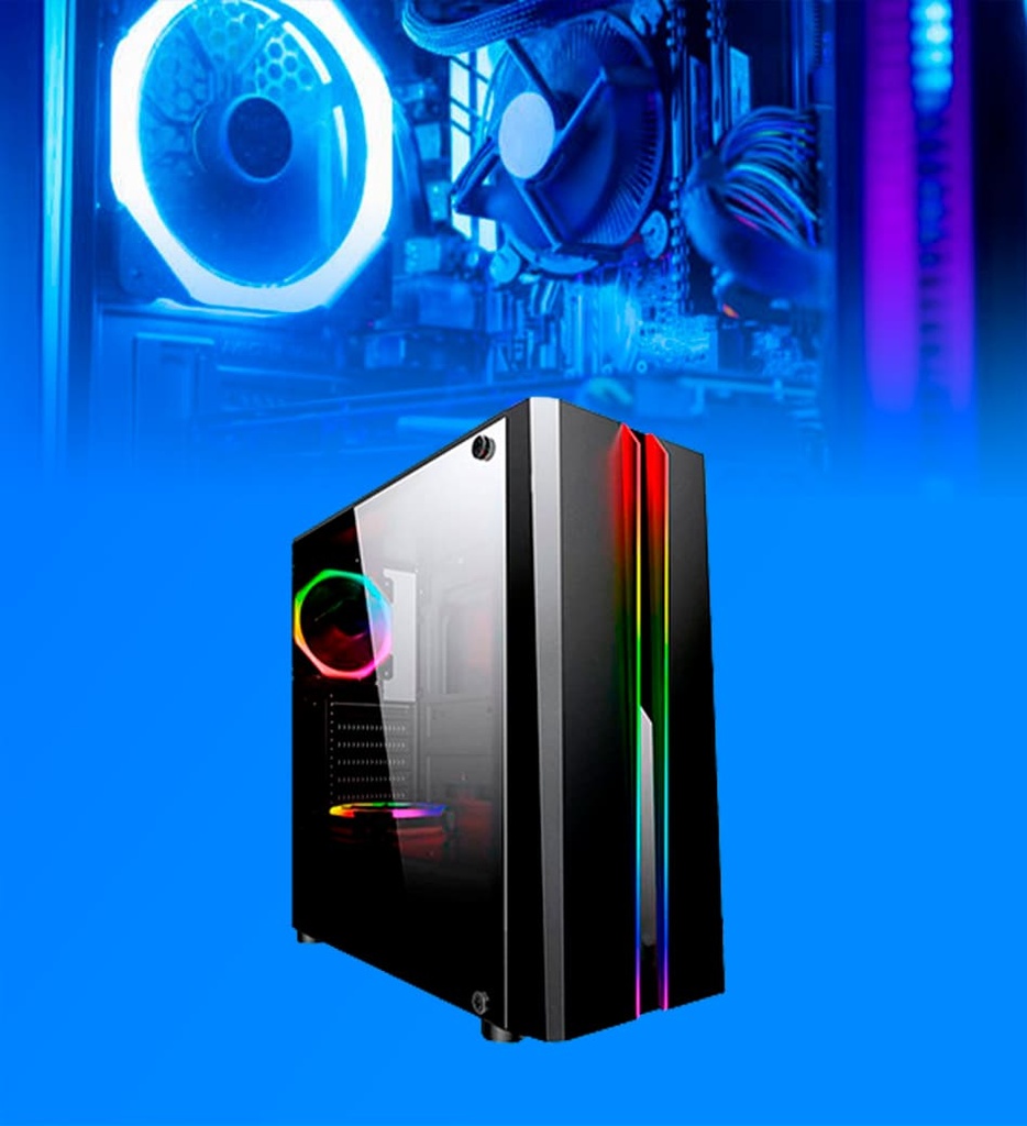 Case Gamer Eagle Warrior Tlaloc CG05R RGB Front | TERA